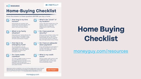 Buying a House – Money Guy’s Ultimate Guide To Your Biggest Purchase ...
